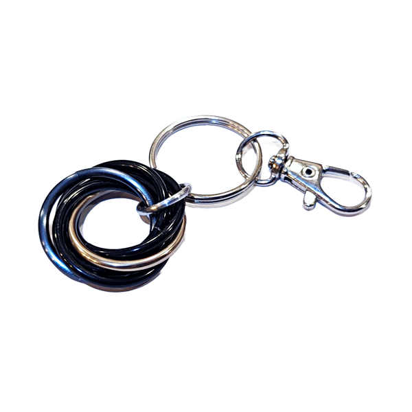 Möbii Fidget Keychain (Multicolor): Discreet Stress Relief Fidget Keyc ...